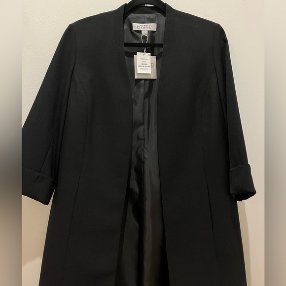 Kasper | Jackets & Coats | Kasper Jacket With No Front Closure Long ...